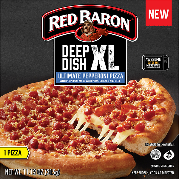 Red Baron® Frozen Pizza – RED BARON®Deep Dish XL Ultimate Pepperoni Pizza
