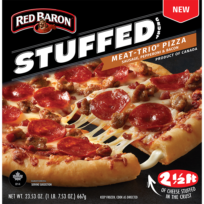 Red Baron® Frozen Pizza – RED BARON® Meat Trio Stuffed Crust