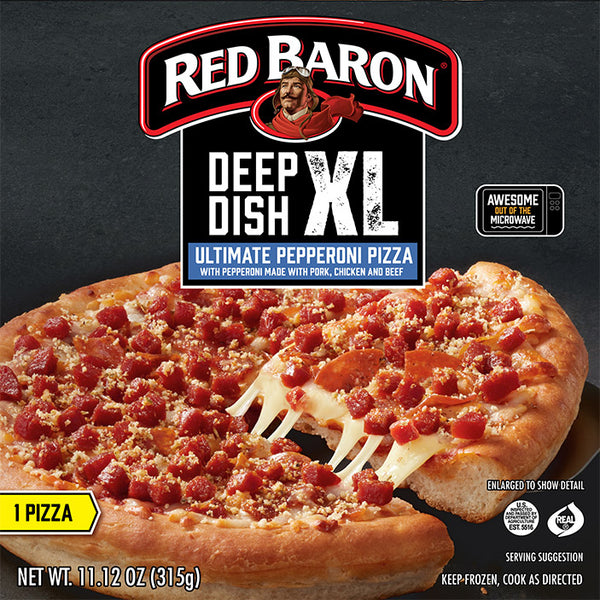 Red Baron® Frozen Pizza – RED BARON® Deep Dish XL Ultimate Pepperoni Pizza