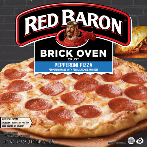Red Baron® Frozen Pizza – RED BARON® Brick Oven Pepperoni Pizza
