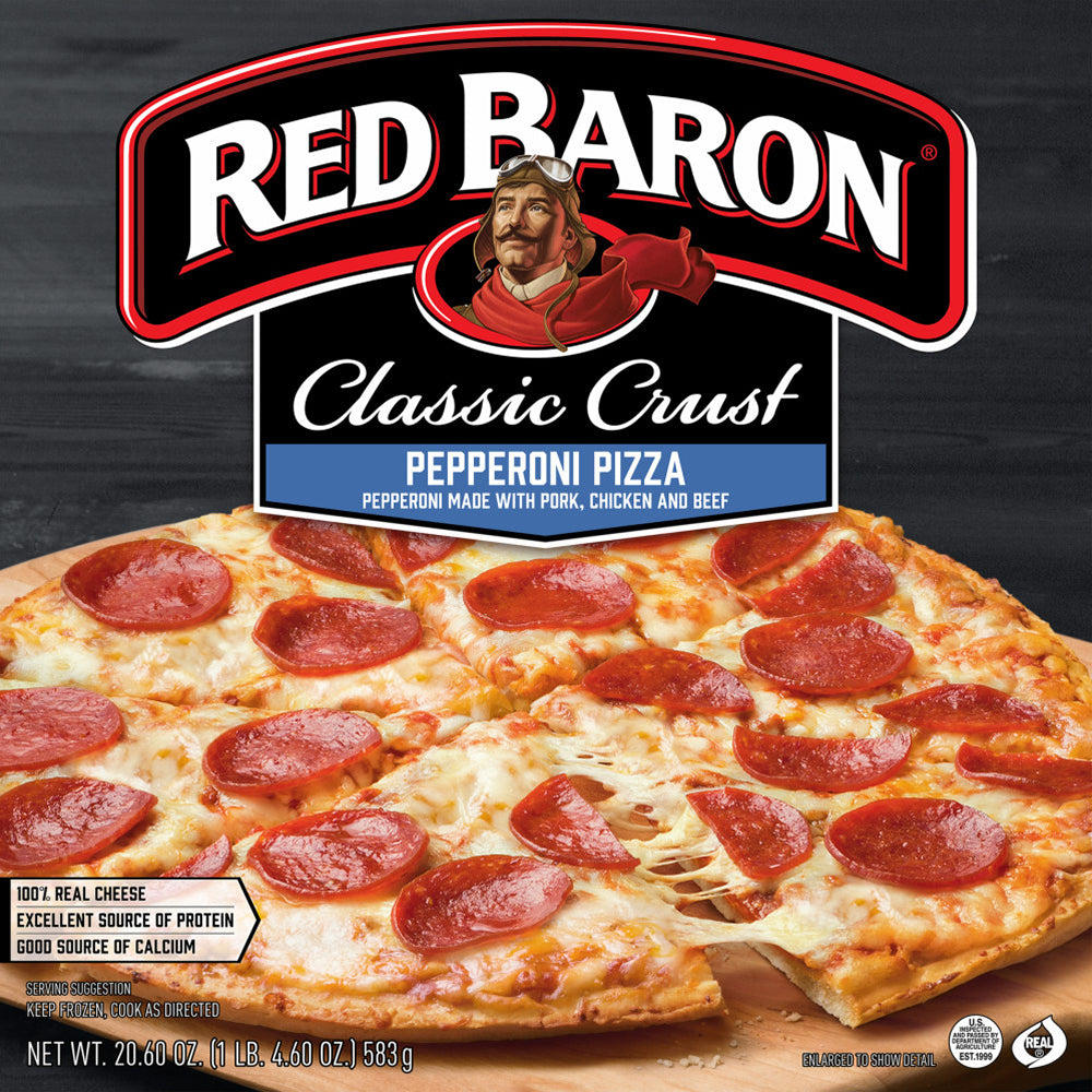 Red Baron® Frozen Pizza – RED BARON® Classic Crust Pepperoni Pizza